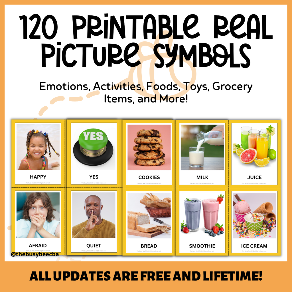 Picture Symbol Cards (120 Set of Real Photo Picture Symbols) – Busy BeeCBA