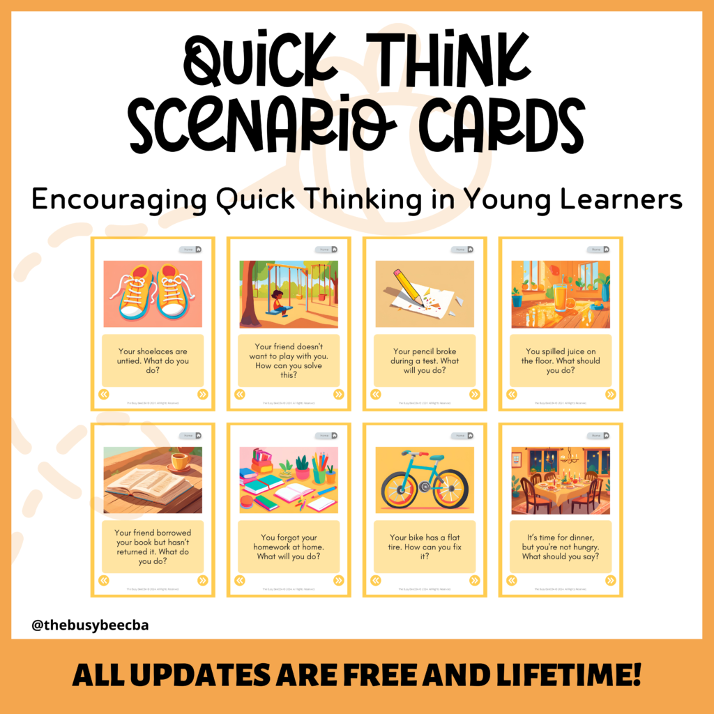 Real-Life Social Situation Problem Solving Cards for ABA Therapy and ...